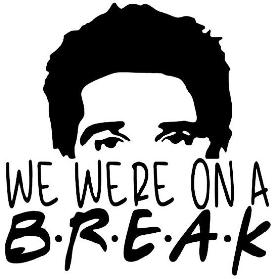 Ross Gellar Friends We Were On a Break Decal | Etsy
