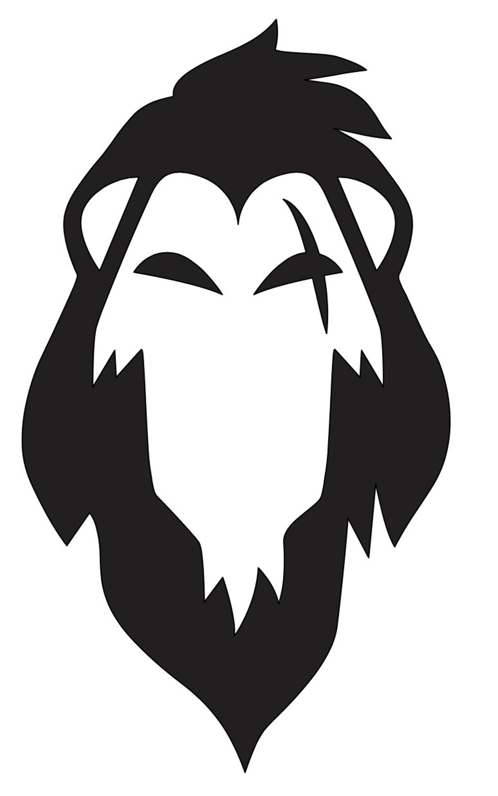 Scar Lion King Silhouette Decal Disney Villain Birthday | Etsy