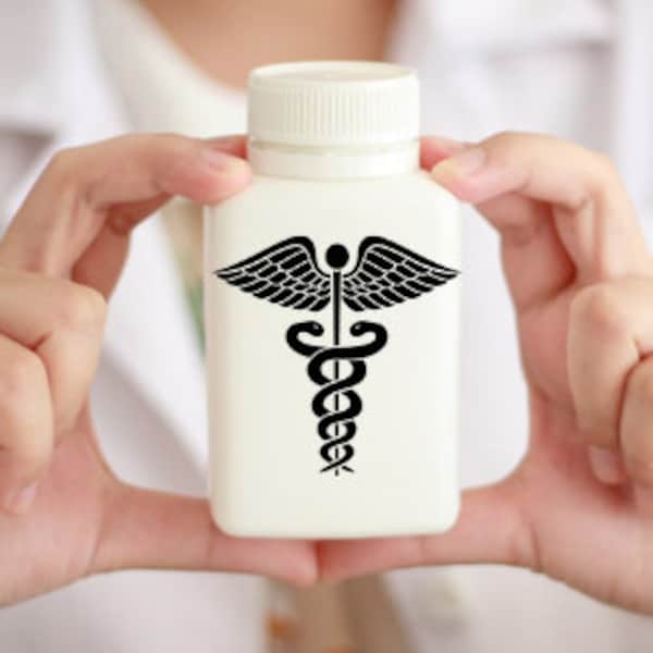 Medical Caduceus Decal - Etsy