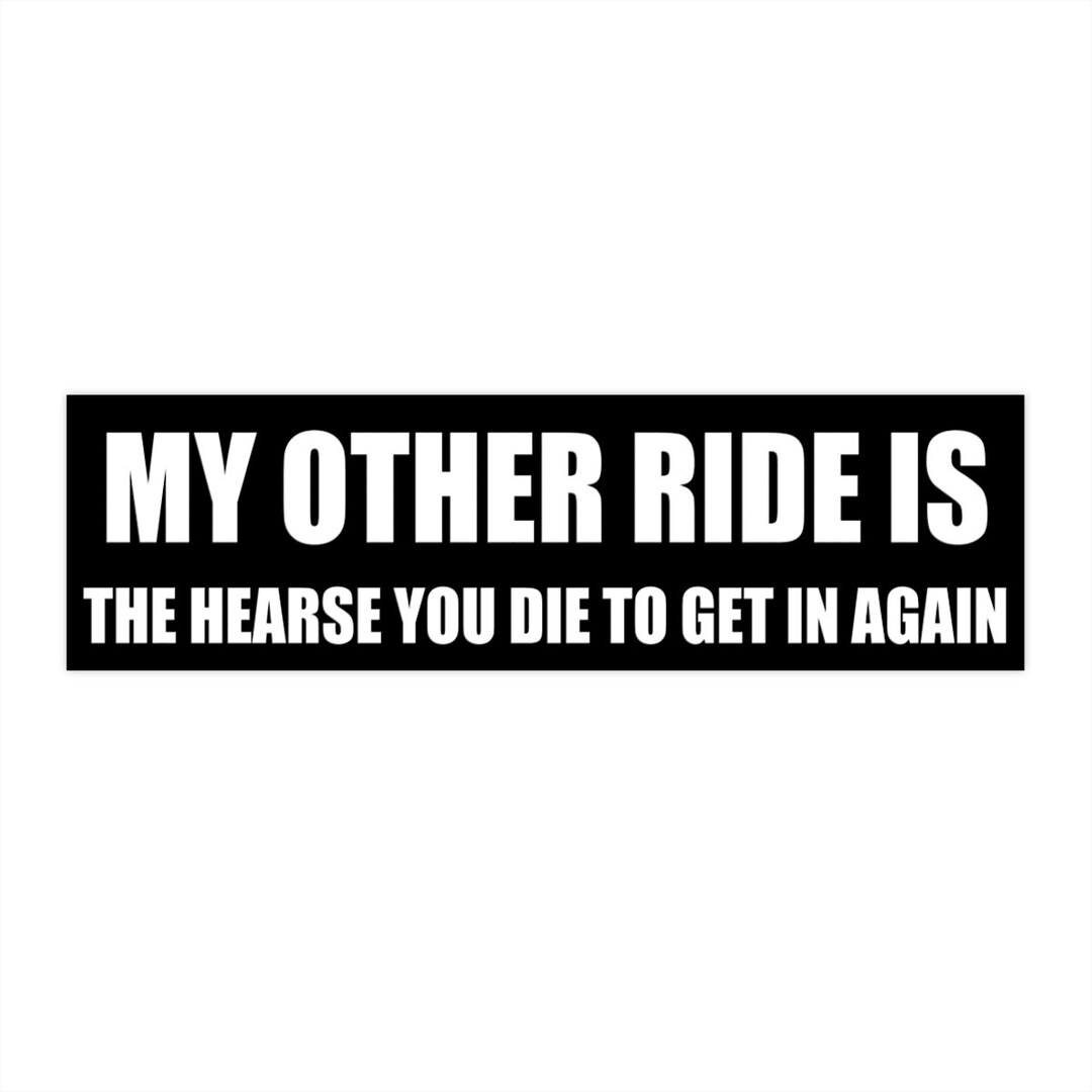 MY OTHER RIDE Mcr Sticker - Etsy