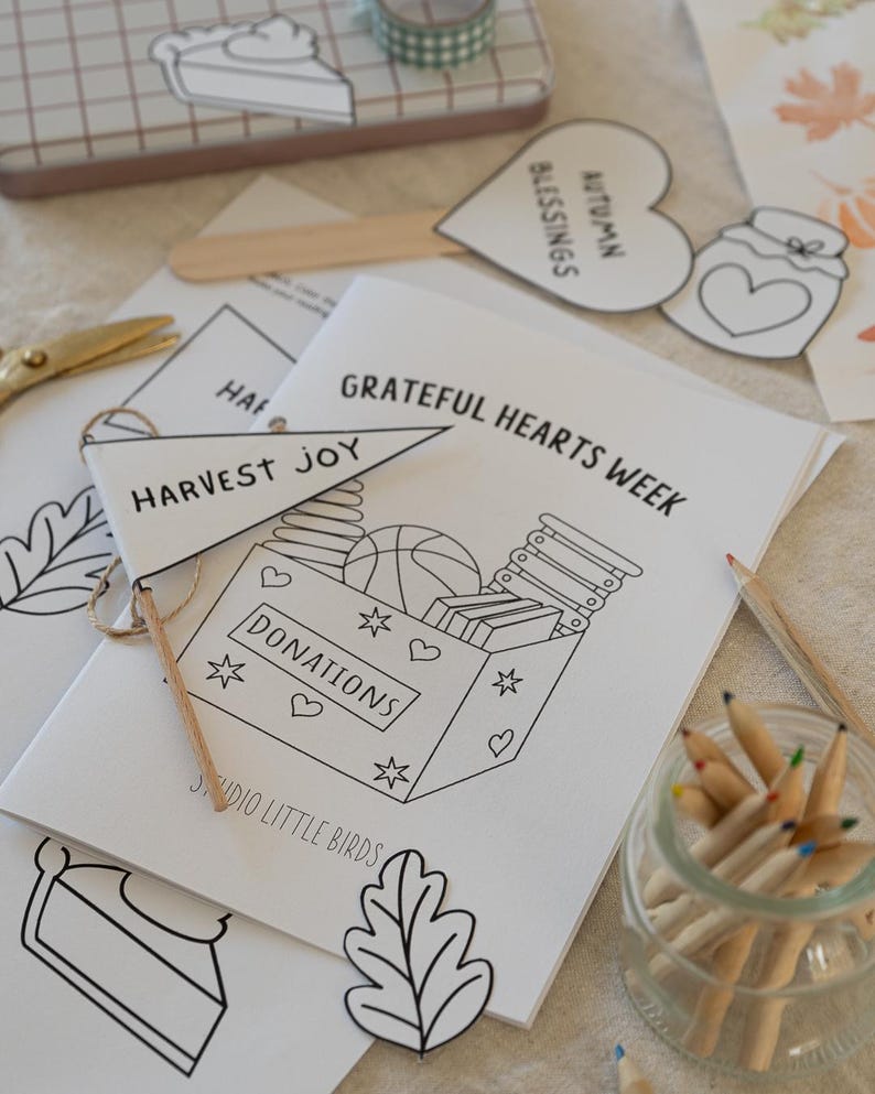 Gratitude Activity Printable Thanksgiving Activity for Kid Coloring ...