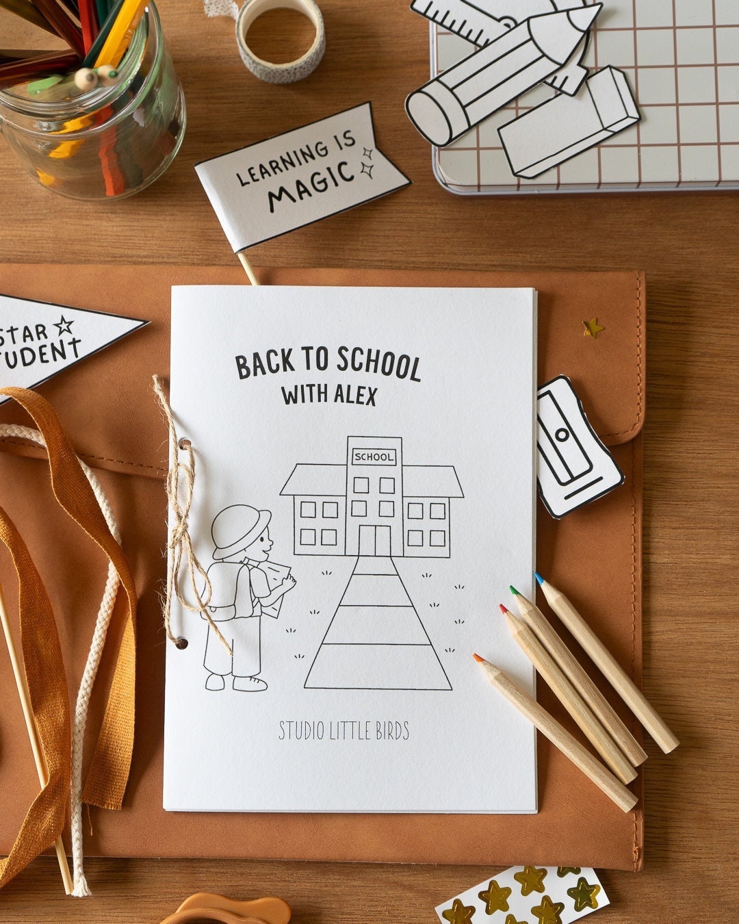 Kids Coloring Book | Back to School | Printable Coloring Pages | First ...