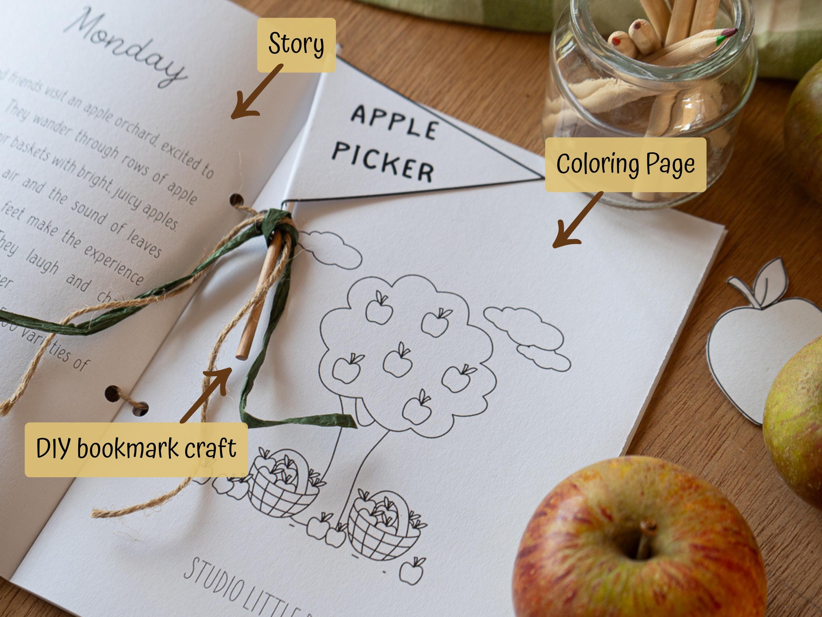 Fall Activity Booklet Craft Printable Story Collection Digital Download ...