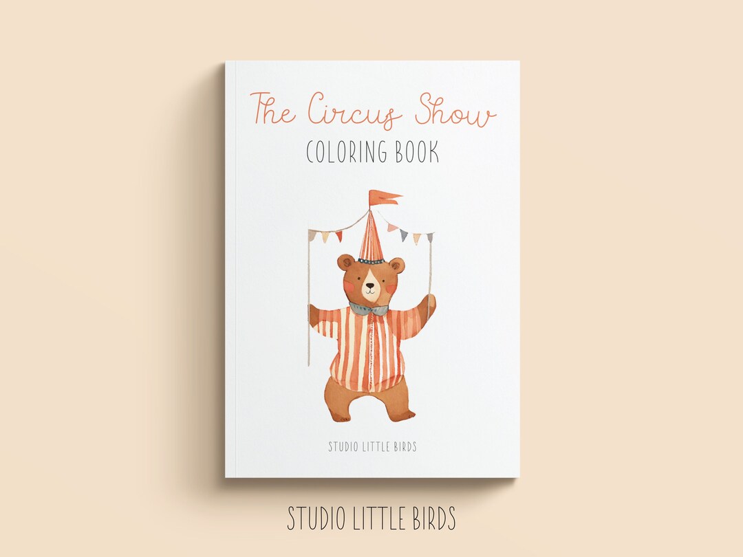 The Circus Show Coloring Pages, Color Book, - Etsy