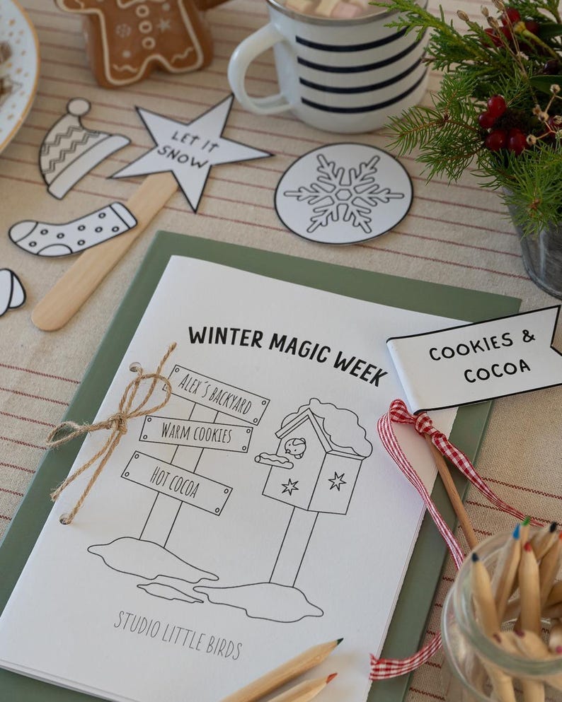 Winter Activity Pack Digital Download Printable Project Kid Craft ...