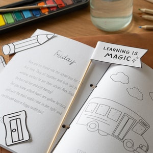 Kids Coloring Book | Back to School | Printable Coloring Pages | First ...