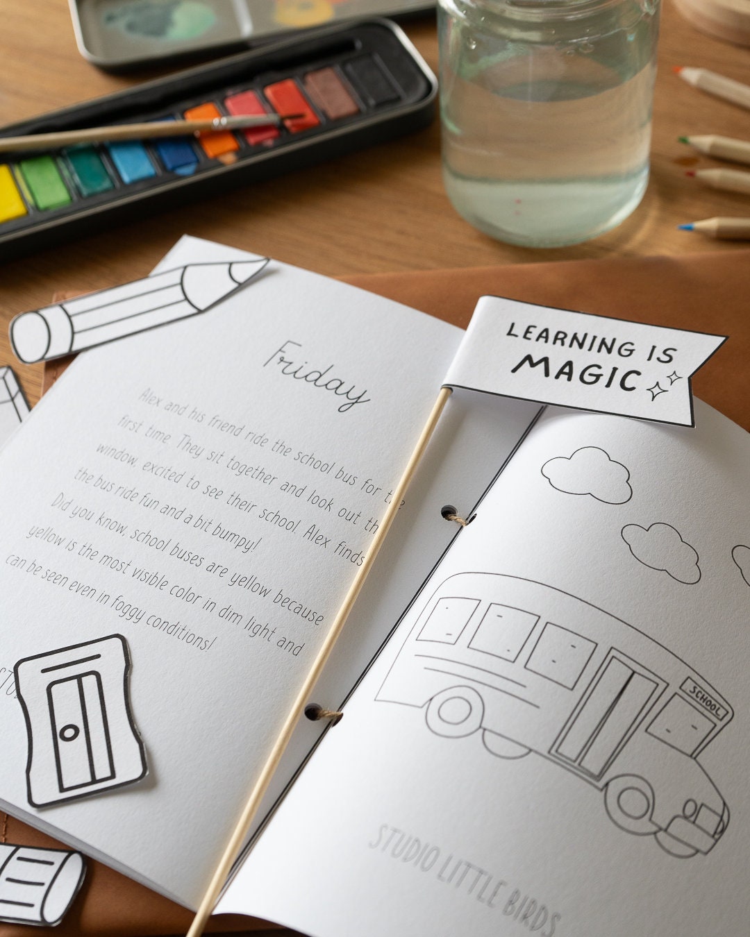 Kids Coloring Book | Back to School | Printable Coloring Pages | First ...