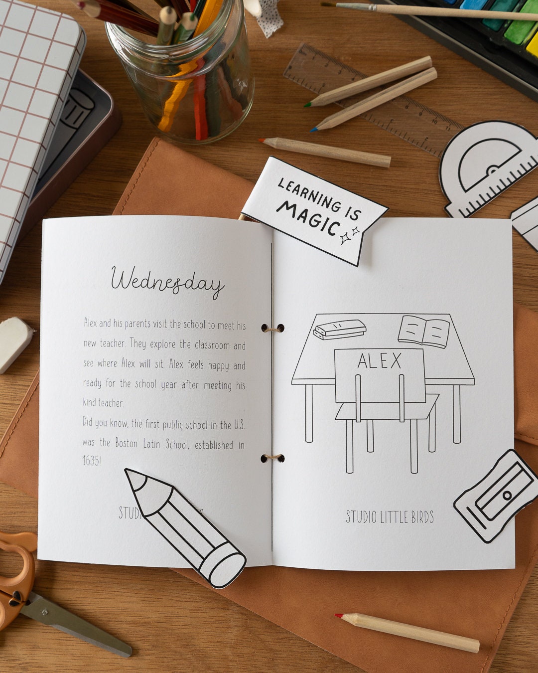 Kids Coloring Book | Back to School | Printable Coloring Pages | First ...