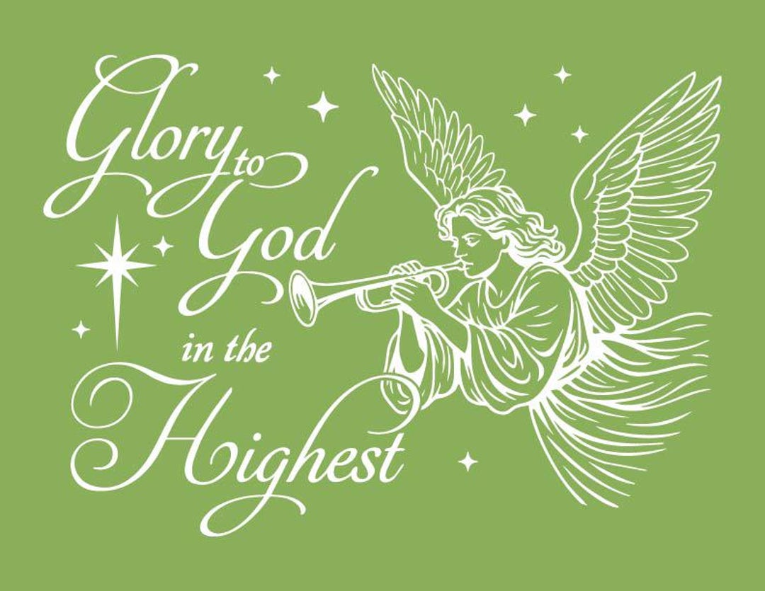 Magnolia Design Co. Glory to God 8.5 X 11 Stencil - Etsy
