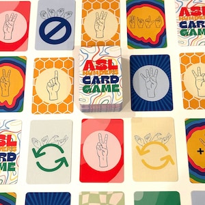 ASL Numbers Card Game Physical Product Educational Game, American Sign ...