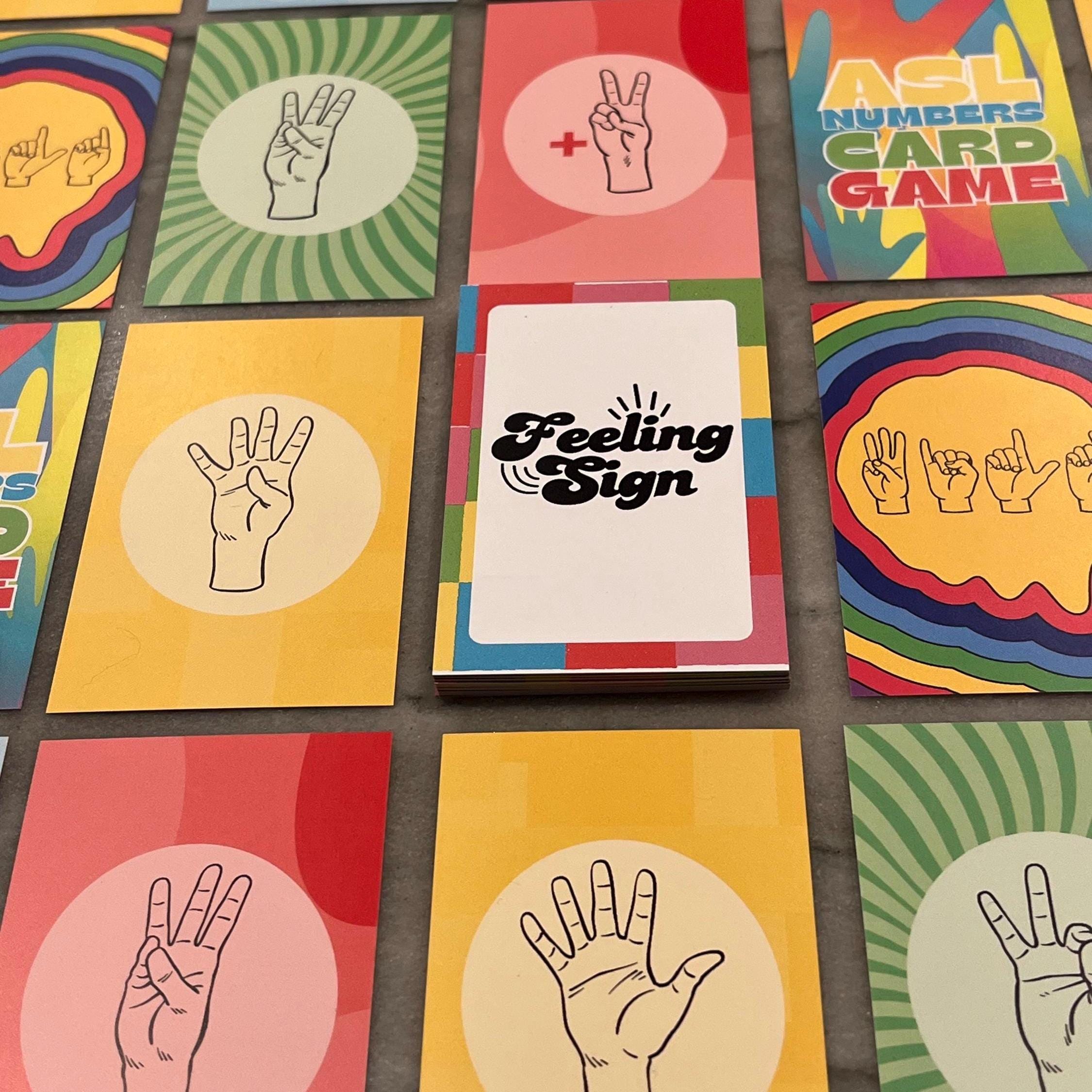ASL Numbers Card Game - Physical Product | Educational Game, American ...