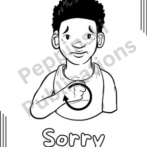 Common ASL Phrases Coloring Pages | American Sign Language, ASL for ...