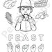 Thanksgiving American Sign Language Coloring Pages | Coloring for Kids ...