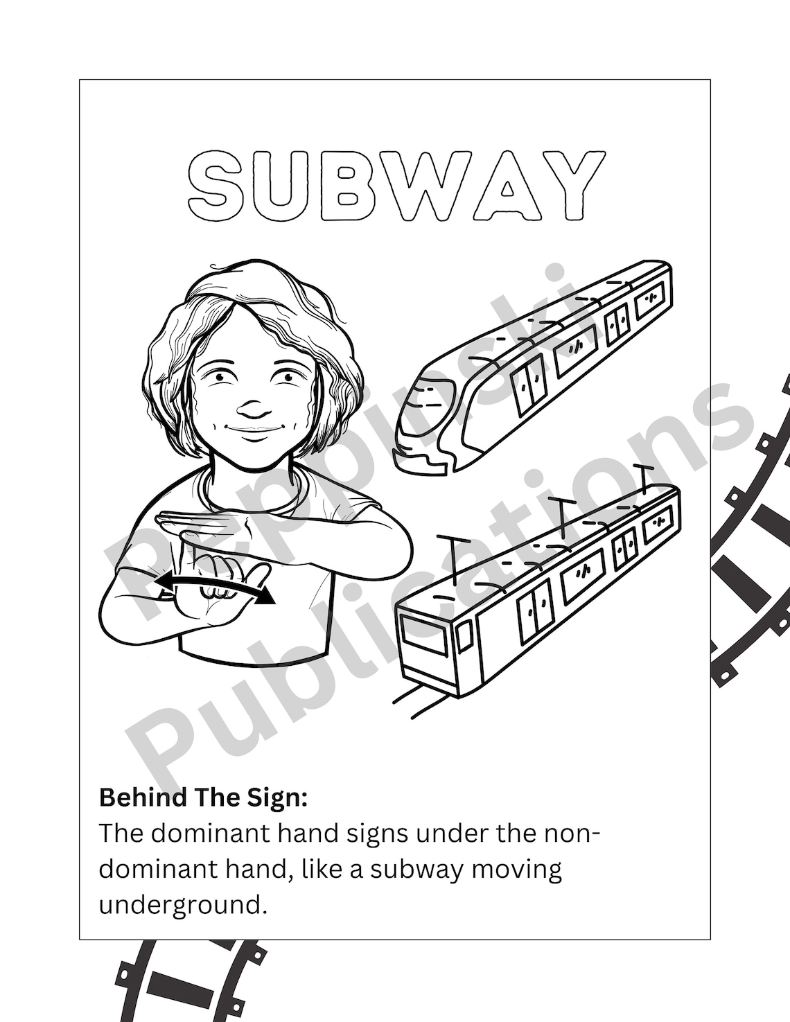 ASL Transportation Coloring Pages | ASL for Kids, American Sign ...