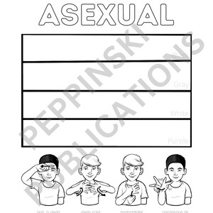 ASL Pride Flag Coloring Pages | American Sign Language, ASL Learner ...