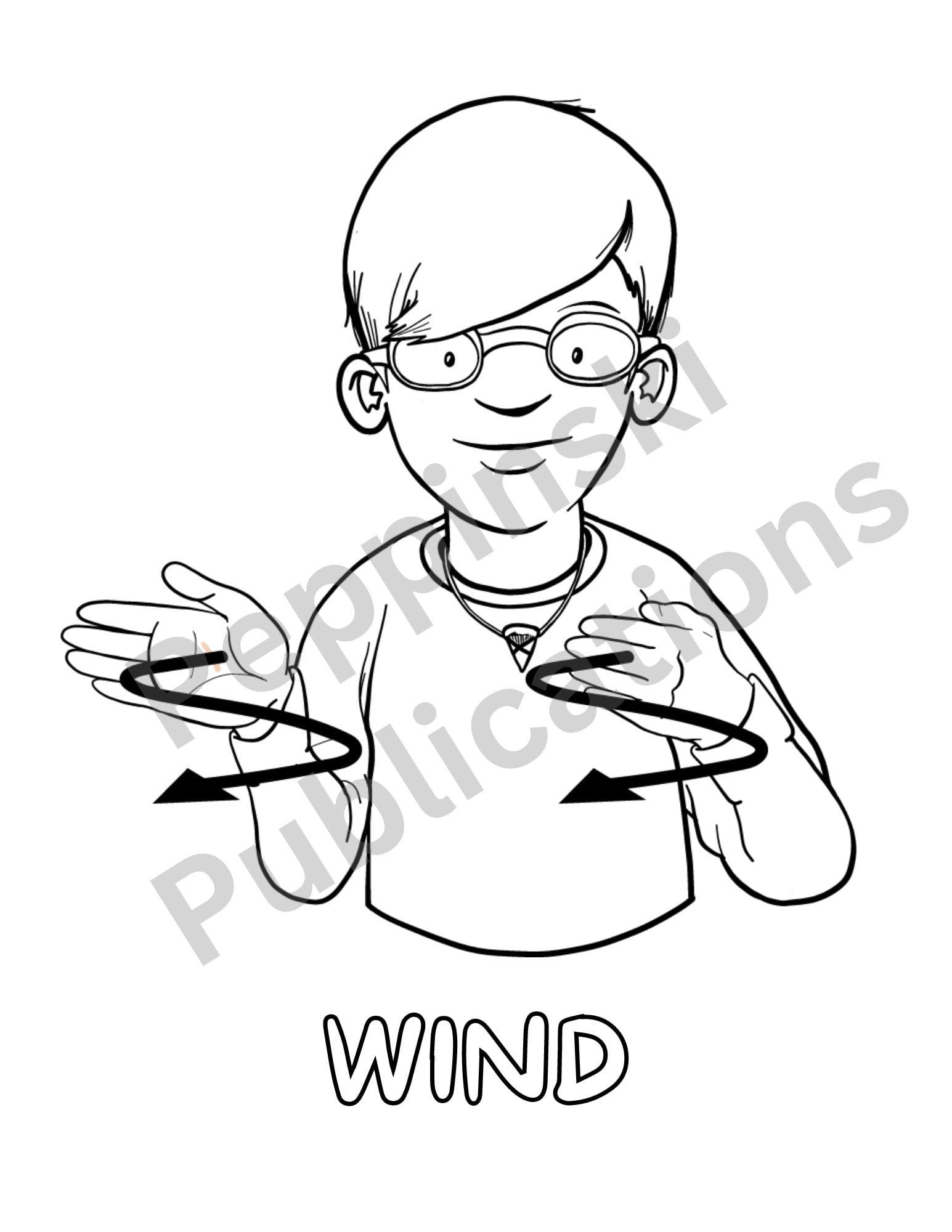 ASL Weather Signs Coloring Pages | Educational Coloring Pages, American ...