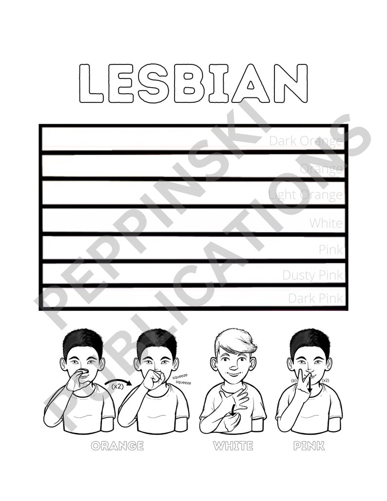 ASL Pride Flag Coloring Pages | American Sign Language, ASL Learner ...