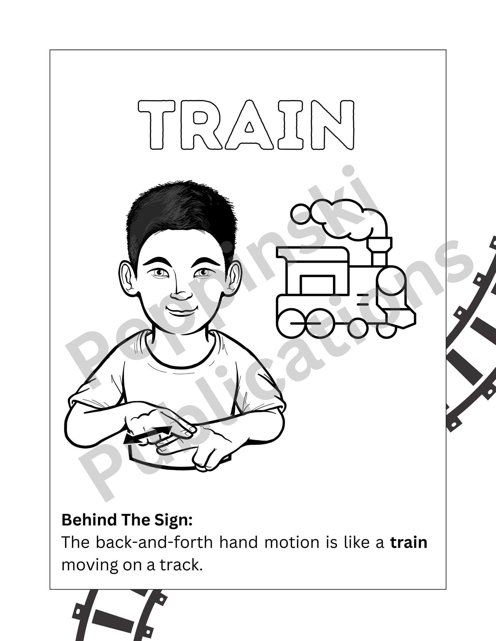 ASL Transportation Coloring Pages | ASL for Kids, American Sign ...