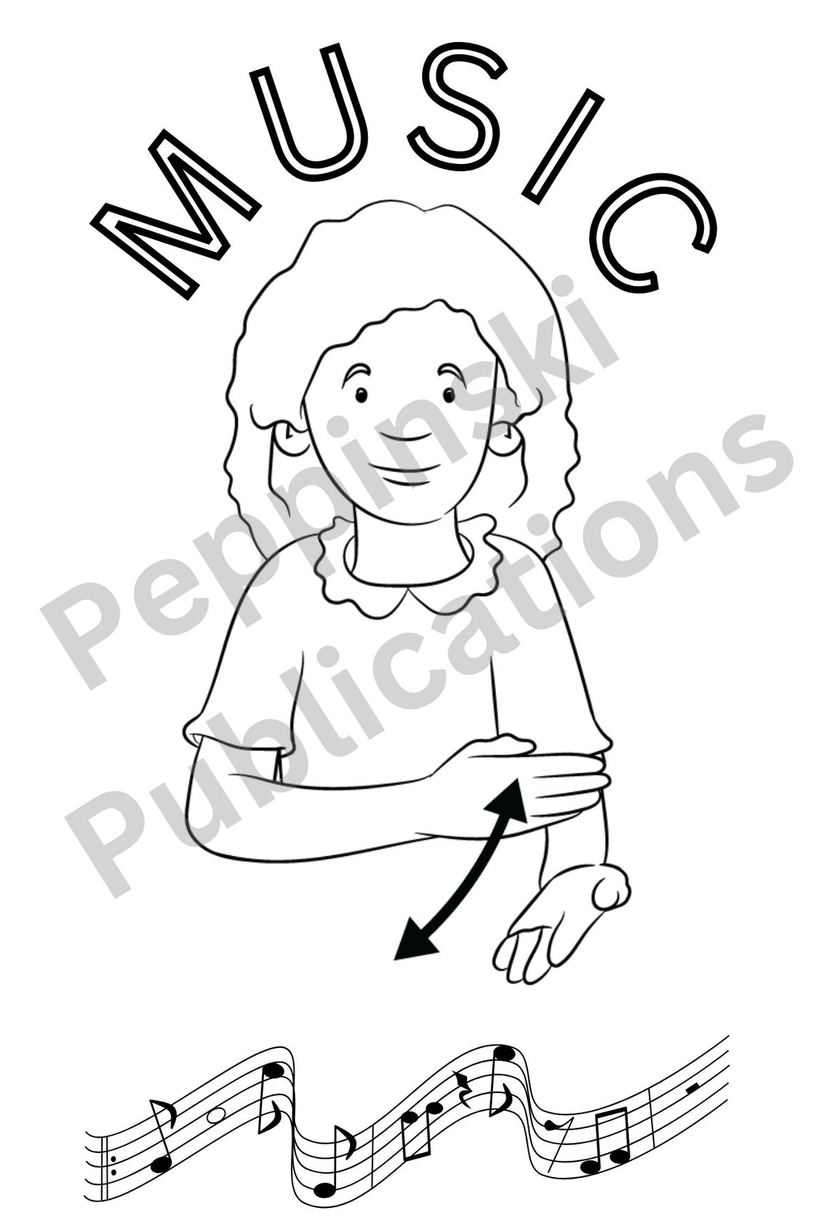 ASL Play Activities Coloring Pages | Early Language Early, American ...