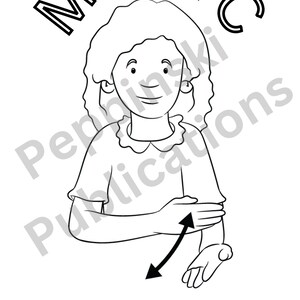 ASL Play Activities Coloring Pages | Early Language Early, American ...