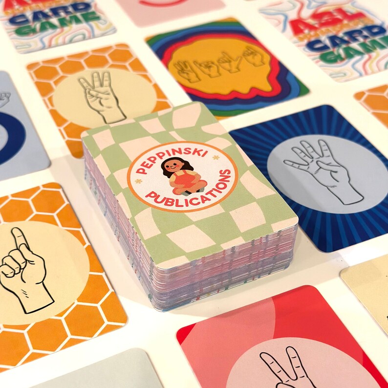 ASL Numbers Card Game Physical Product Educational Game, American Sign ...