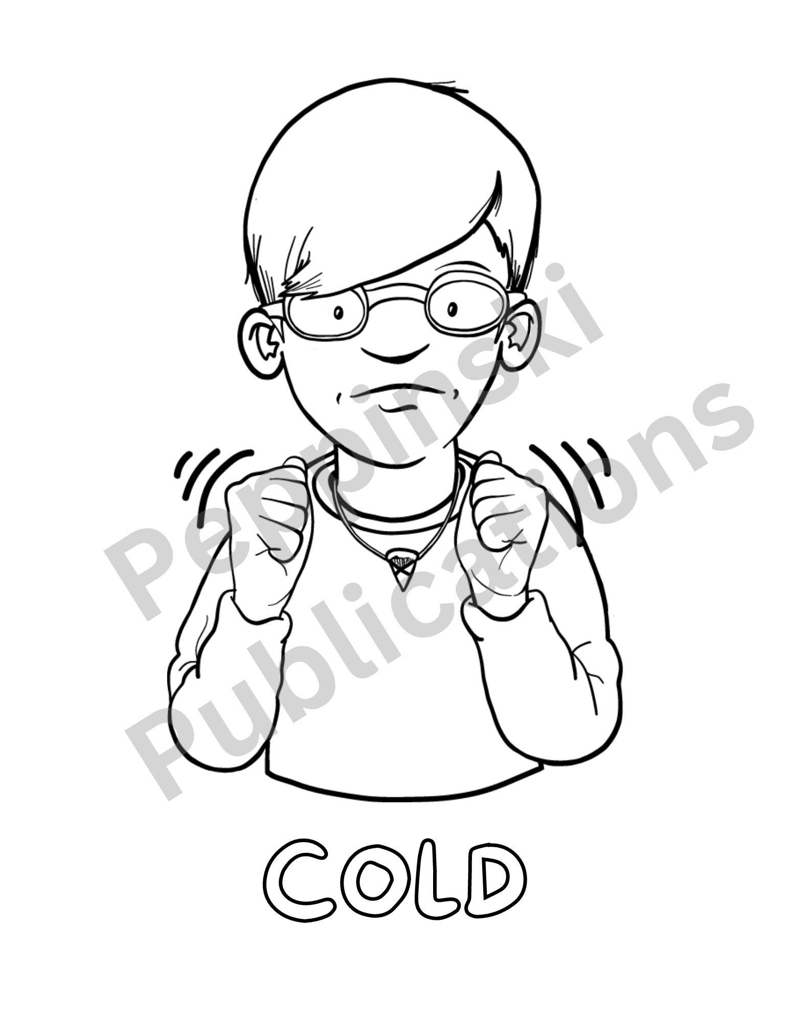 ASL Weather Signs Coloring Pages | Educational Coloring Pages, American ...