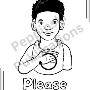 Common ASL Phrases Coloring Pages | American Sign Language, ASL for ...