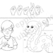 ASL Animal Coloring Pages | Language Learning Resource, ASL for Kids - Etsy