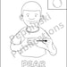 ASL Fruits Coloring Pages | American Sign Language, Children Language ...