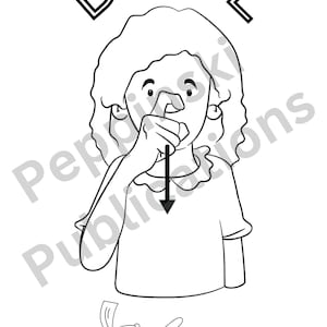ASL Play Activities Coloring Pages | Early Language Early, American ...