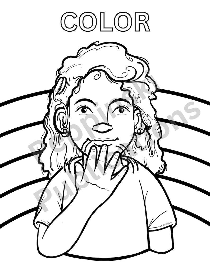 ASL Coloring Pages - Learn Your Colors! | Educational Resource ...