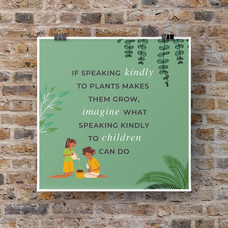 Speaking Kindly Poster for Classroom Decor Wall Art for - Etsy
