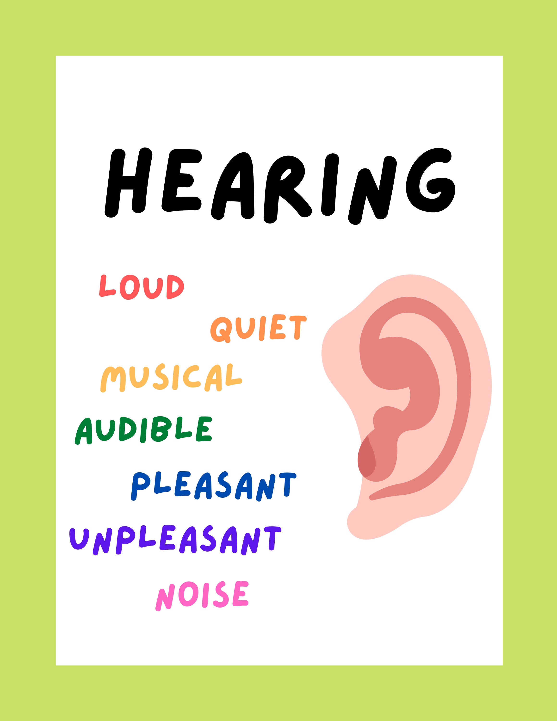 The 5 Senses Posters - Printable | Pre-k, Kindergarten Classroom ...