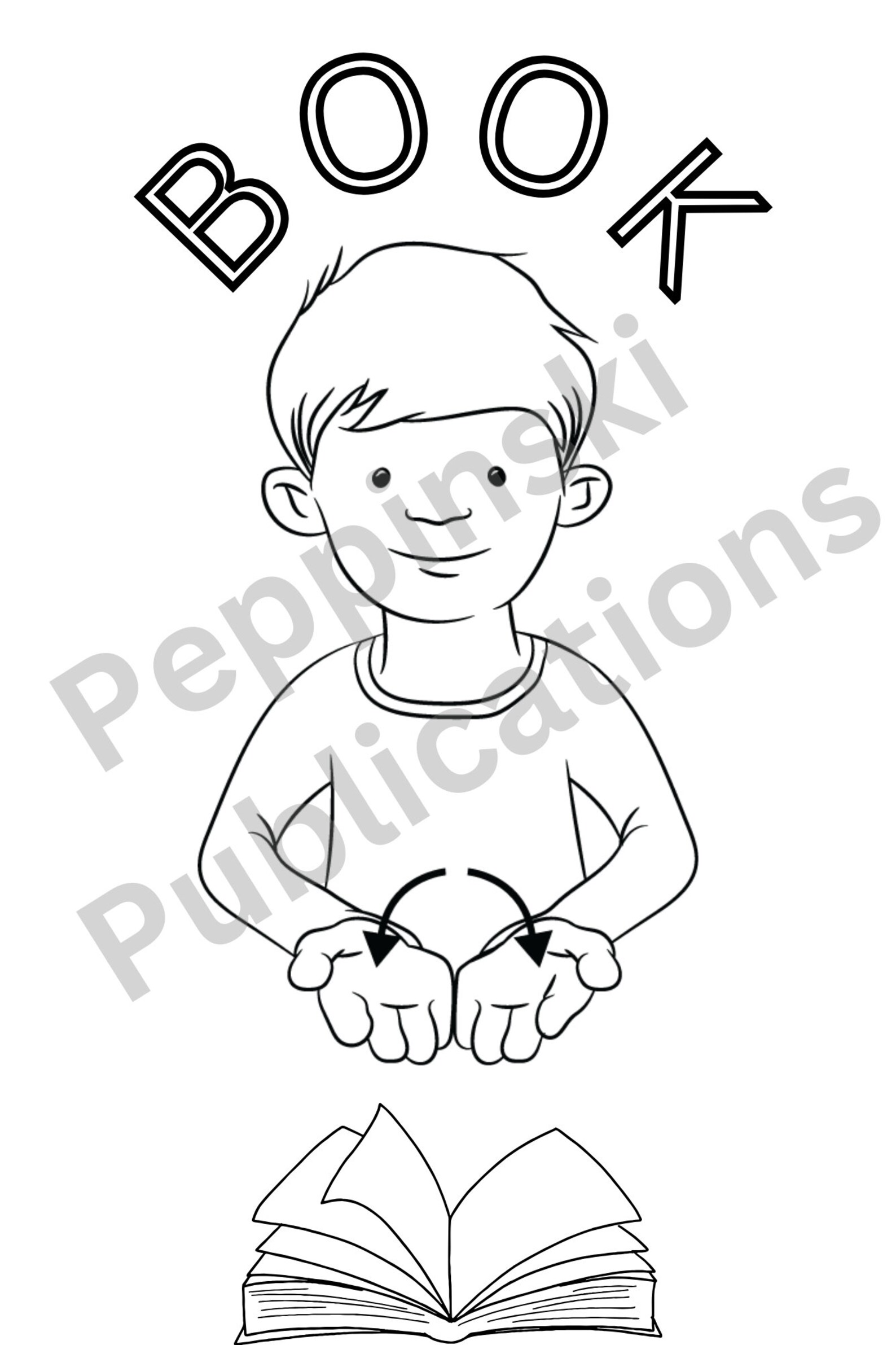 ASL Play Activities Coloring Pages | Early Language Early, American ...