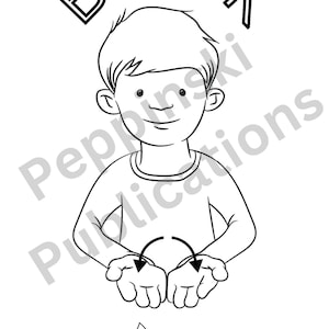 ASL Play Activities Coloring Pages | Early Language Early, American ...