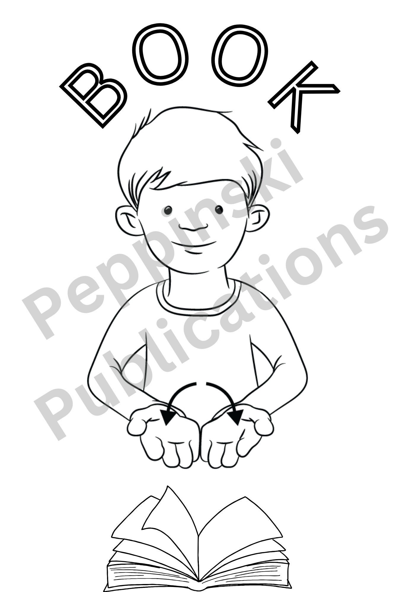 ASL Play Activities Coloring Pages | Early Language Early, American ...