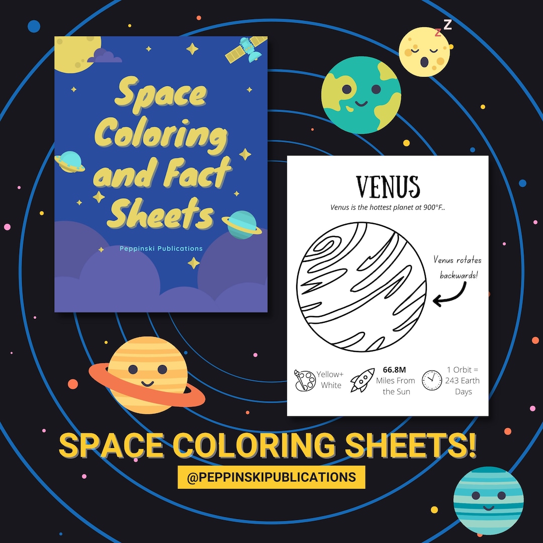 Space Coloring Pages | Science Classroom Activity | Planet Coloring ...