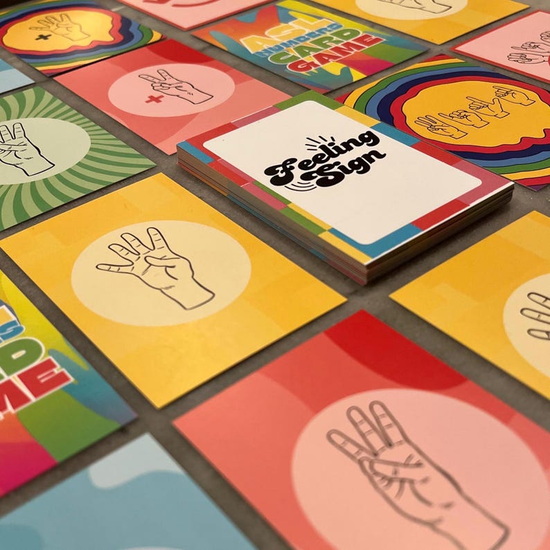 ASL Numbers Card Game - Physical Product | Educational Game, American ...