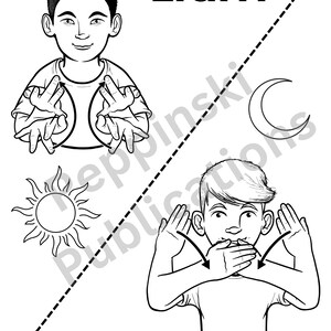 ASL Coloring Pages - Learn Your Colors! | Educational Resource ...