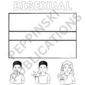 ASL Pride Flag Coloring Pages | American Sign Language, ASL Learner ...