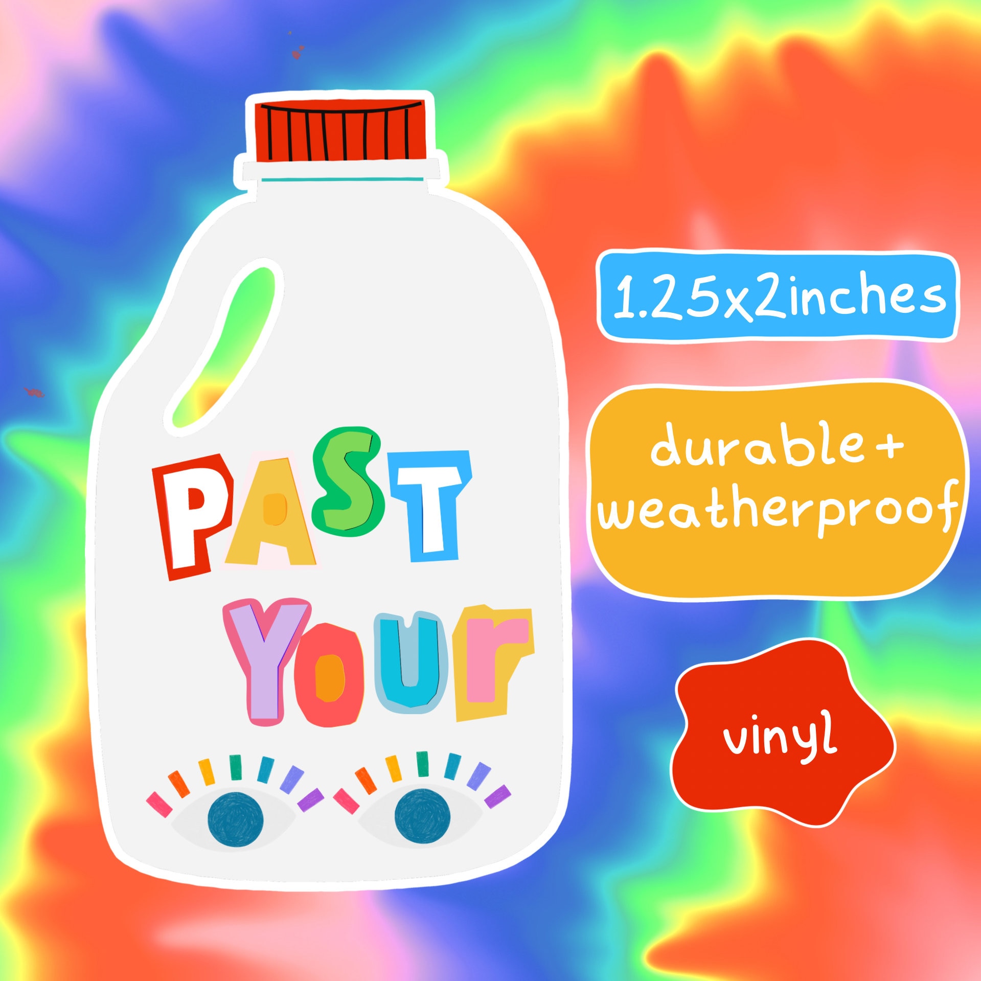 ASL Pun Vinyl Sticker | Past Your Eyes Milk | Pasteurized Milk ...