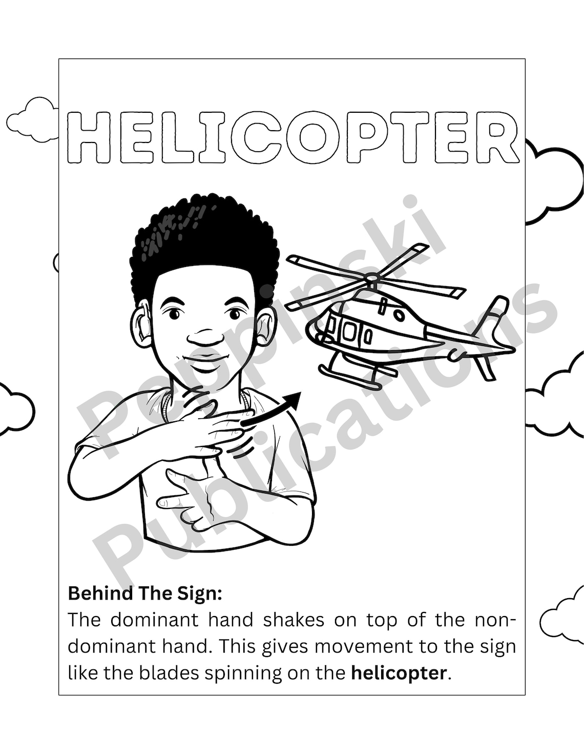 ASL Transportation Coloring Pages | ASL for Kids, American Sign ...