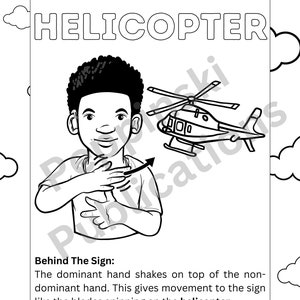 ASL Transportation Coloring Pages | ASL for Kids, American Sign ...