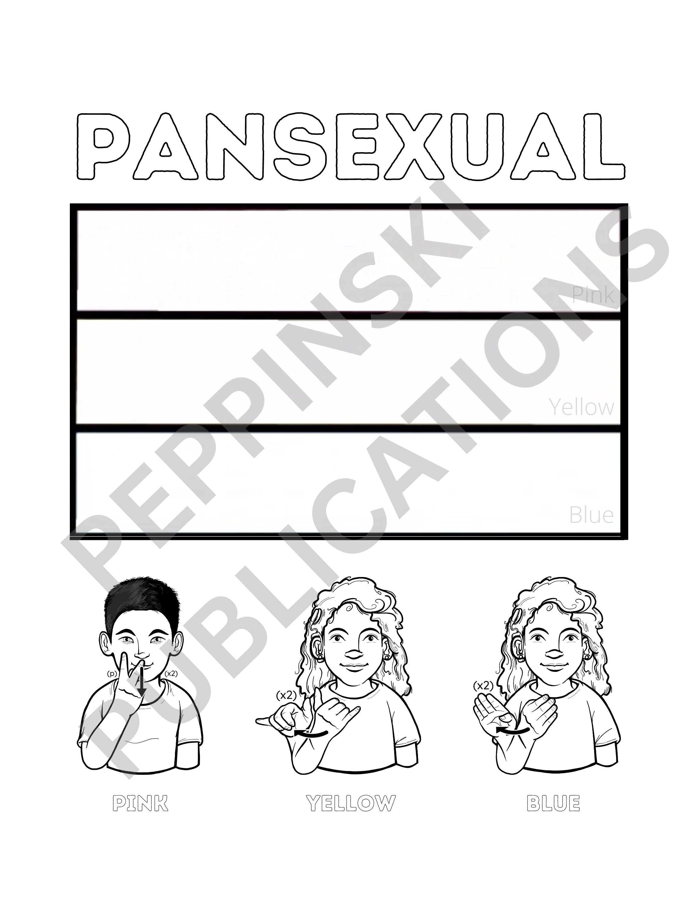 ASL Pride Flag Coloring Pages | American Sign Language, ASL Learner ...