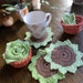 Succulent Coasters - Etsy