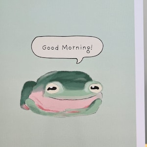 Cottagecore A5 Print Illustration, Wall Art Decor. Good Morning, Happy ...