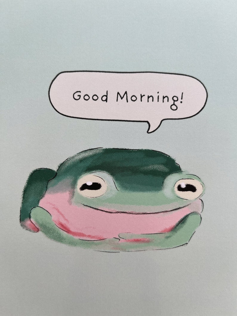 Cottagecore A5 Print Illustration, Wall Art Decor. Good Morning, Happy ...