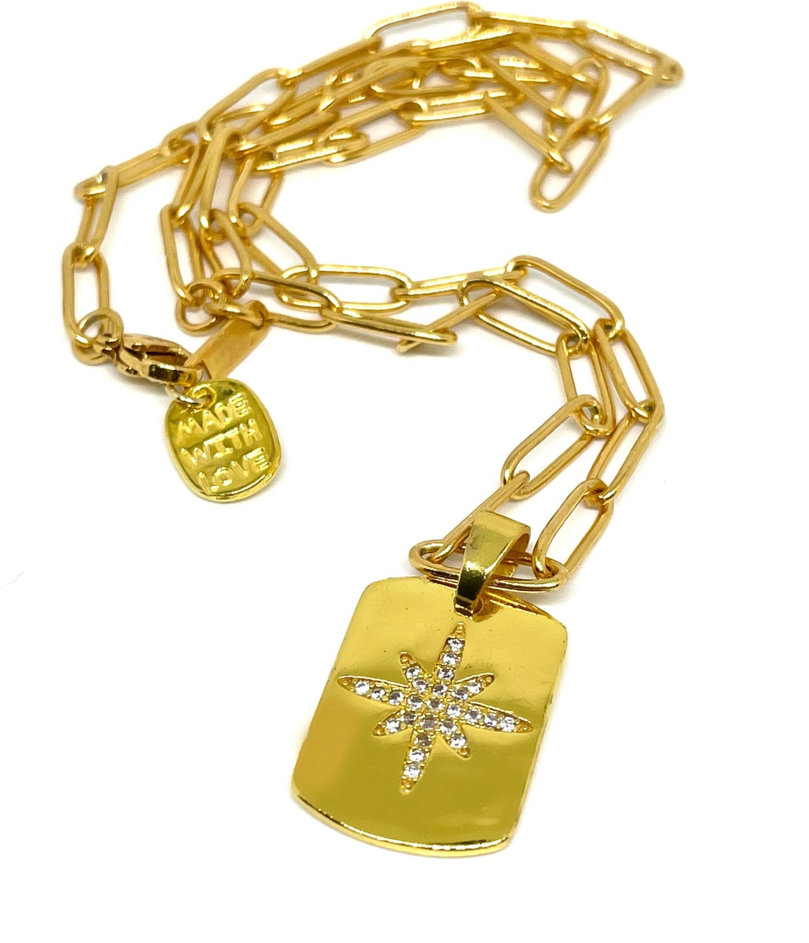 The Hope Gold Chain Necklace HOPE | Etsy