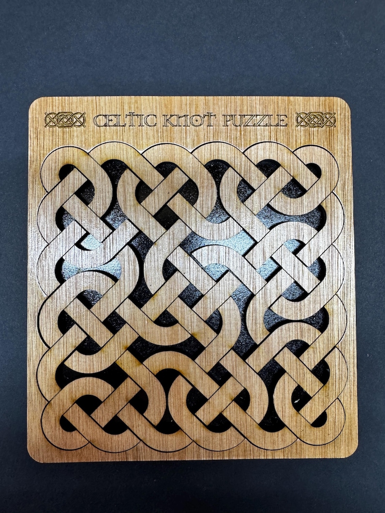 Celtic Knot Wooden Puzzle - Etsy
