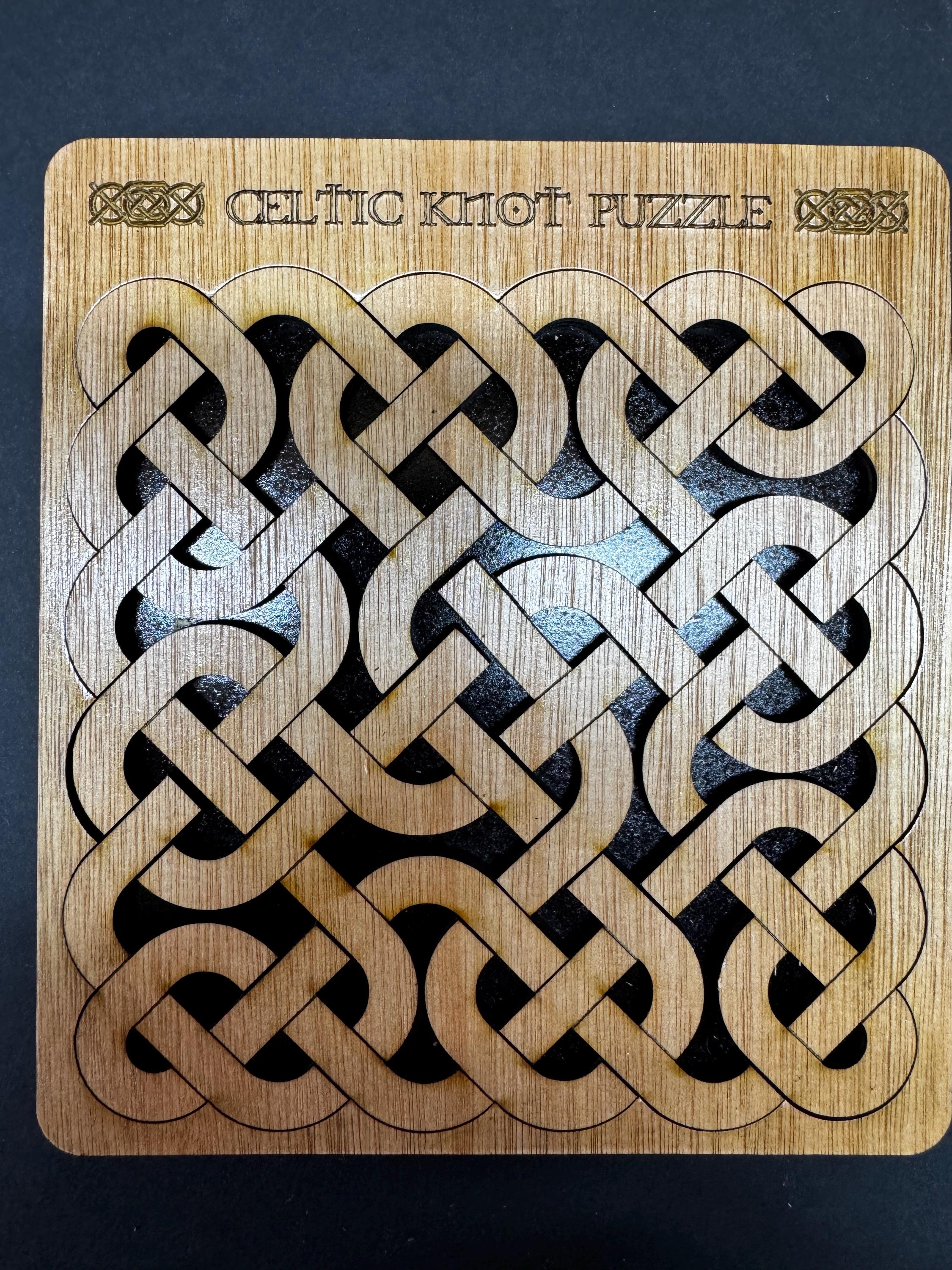 Celtic Knot Wooden Puzzle - Etsy